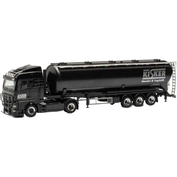 Kisker MAN TGX GM サイロセミトレーラー 317252 トレーラー / Herpa 1/87 建設機械模型 工事車両