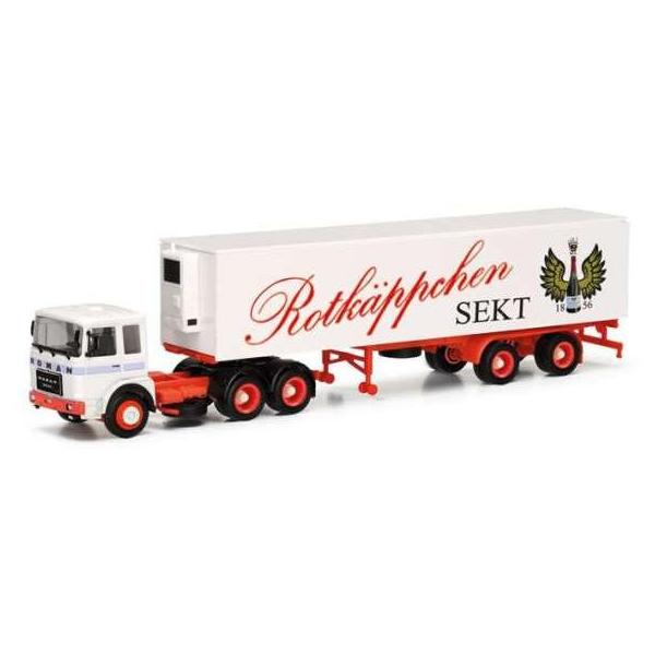 Roman Diesel 6x2 K.Sz. Rotkappchen Sekt ホワイト／レッド/ Herpa  1/87 ミニカー