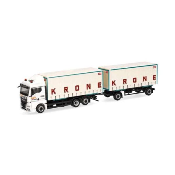 MAN TGX GM 運搬車 サーカス Krone ホワイト ヘルパ 1/87 トラック / Herpa 1/87 ミニカー