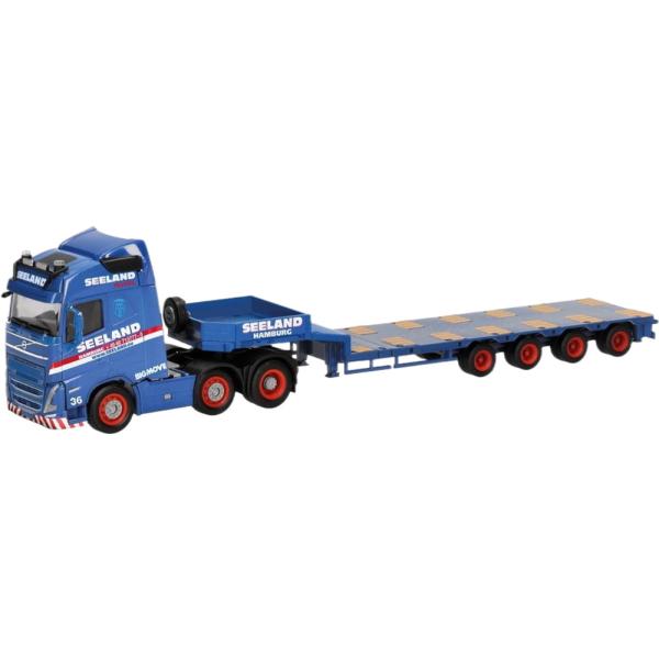 Seeland Volvo FH GL 2020 ローローダー トレーラー / Herpa 1/87 建設機械模型 工事車両