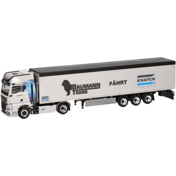 Baumann/Knapen MAN TGX GX walking floor semitrailerウォーキングフロアセミトレーラー トラック 模型 /Herpa 1/87