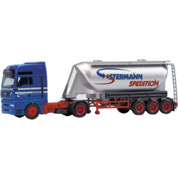 Stermann Spedition MAN TG-A XXL 飼料サイロセミトレーラー トレーラー / Herpa 1/87 建設機械模型 工事車両