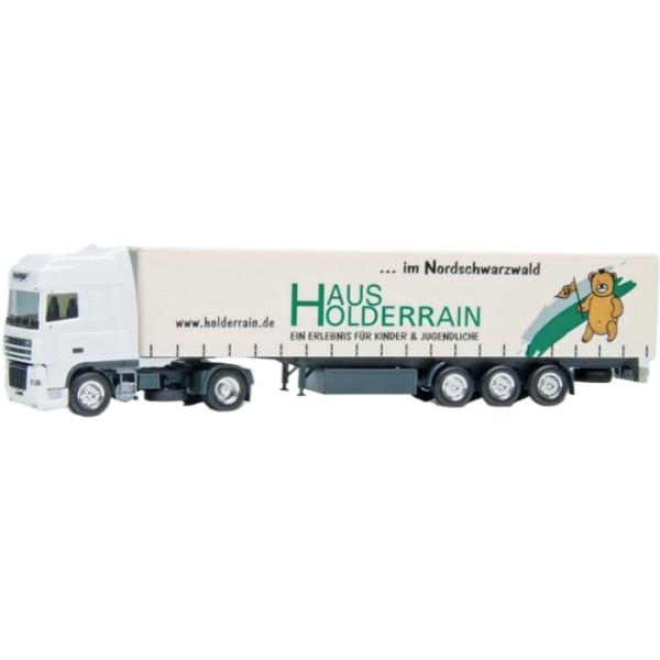 Holderrain DAF 95XF SSC curtainside semitrailerカーテンサイドセミトレーラー トラック 模型 /Herpa 1/87