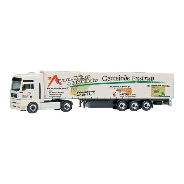 Land Sped.Gemeinde Eystrup MAN TGS XXL カーテンサイド セミトレーラー / Herpa 1/87 トラック模型