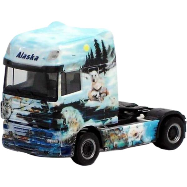 Pille Guterkraftverkehr Alaska DAF XF105 SSC トレーラー / Herpa 1/87 建設機械模型 工事車両
