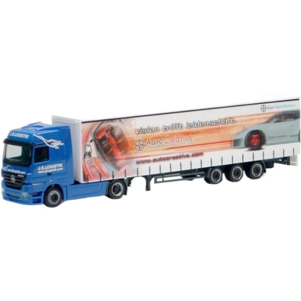 Schuessler Spedition Bayer Mercedes Benzメルセデスベンツ Actros LH02 Megatrailer semi-trailerセミトレーラー トラック 模型 /Herpa 1/87