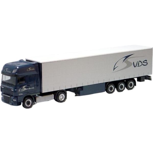 VDS DAF 105XF SSC curtainside semitrailerカーテンサイドセミトレーラー トラック 模型 /Herpa 1/87