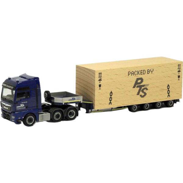 Anker Transport PTS MAN TGX XXL Euro 6 トラック / Herpa 1/87 建設機械模型 工事車両