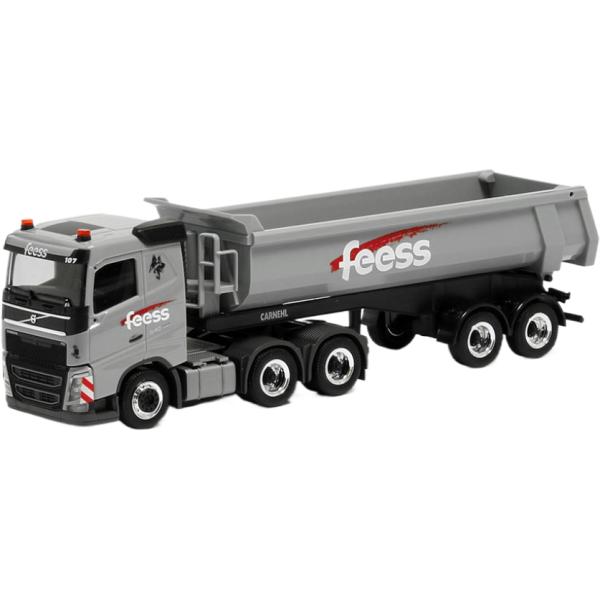 Feess Volvoボルボ FH FD 2013 Carnehl round trough tipping semitrailerラウンドダンプセミトレーラー トラック 模型 /Herpa 1/87