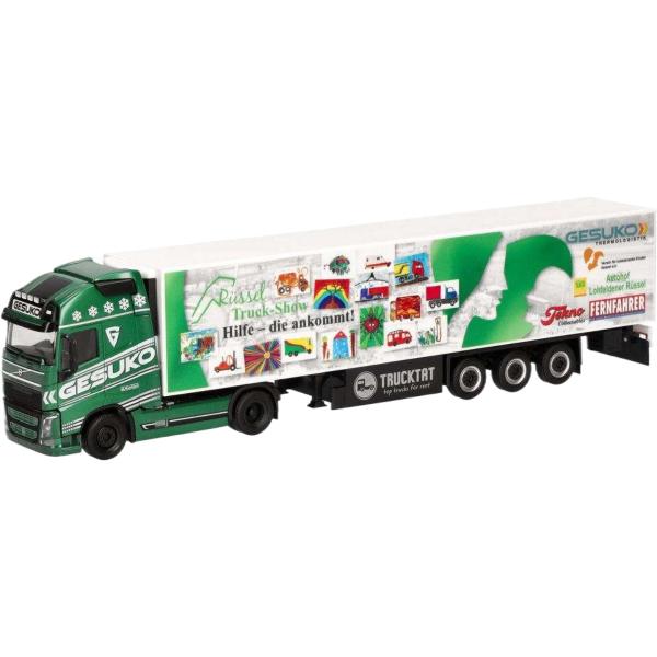 Gesuko Volvo FH GL XL 冷凍セミトレーラー トレーラー / Herpa 1/87 建設機械模型 工事車両