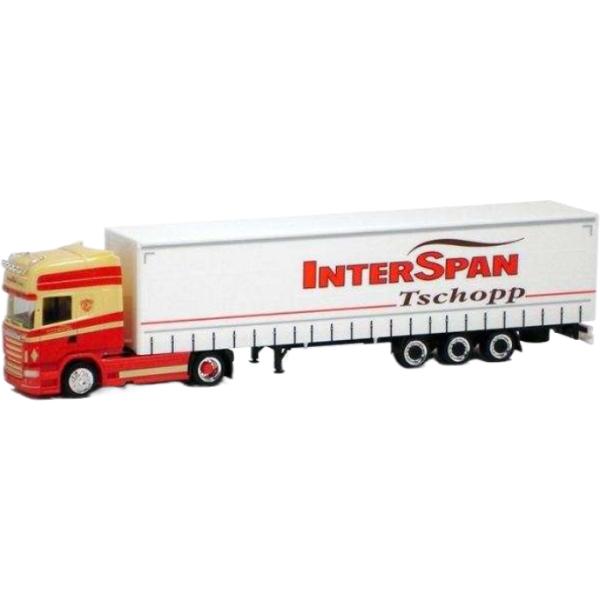 Interspan-Tschopp Scania R09 Topline トラクタ / Herpa 1/87 建設機械模型 工事車両