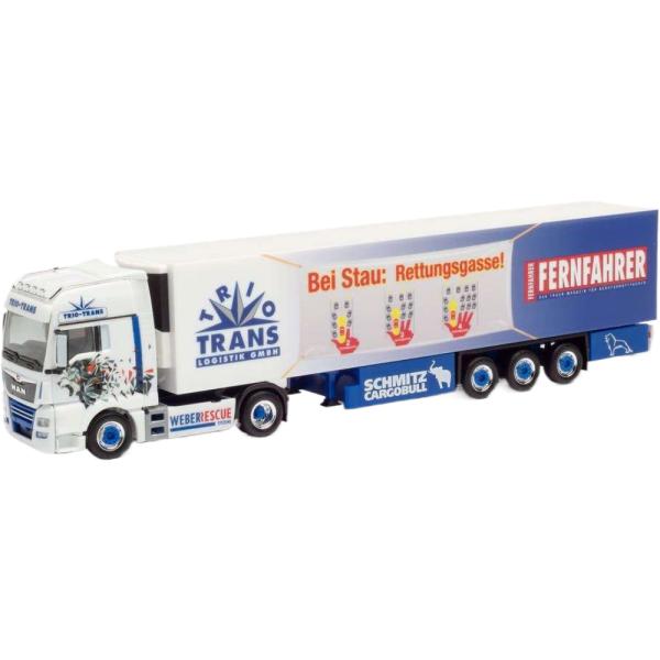 Trio Trans MAN TGX XXL トラックモデル 冷凍 トラック / Herpa 1/87 建設機械模型 工事車両