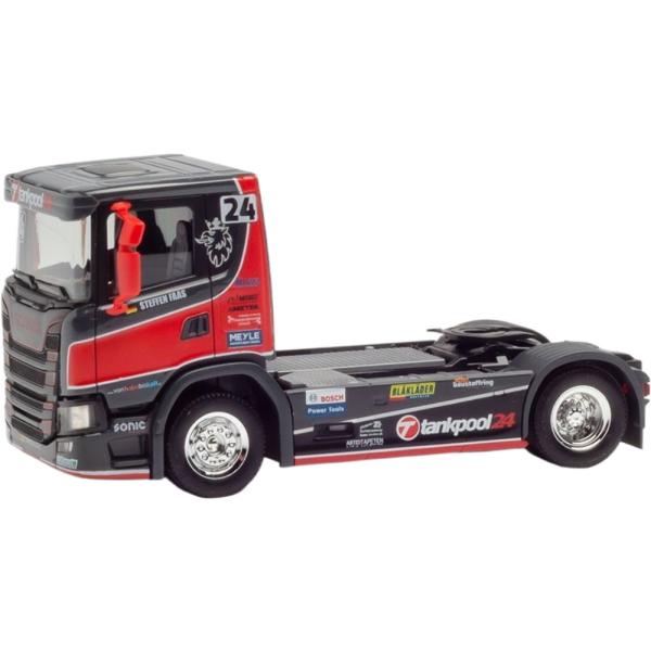 Tankpool 24 Steffen Faas Scania CG17 トラクター / Herpa 1/87 ミニカー 模型