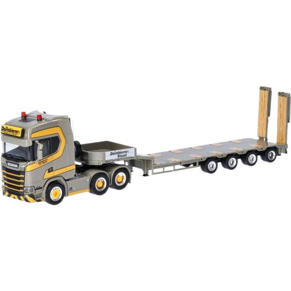 Dornbierer Scania CS20HD 低床トレーラー 955997 積載車 / Herpa 1/87 建設機械模型 工事車両