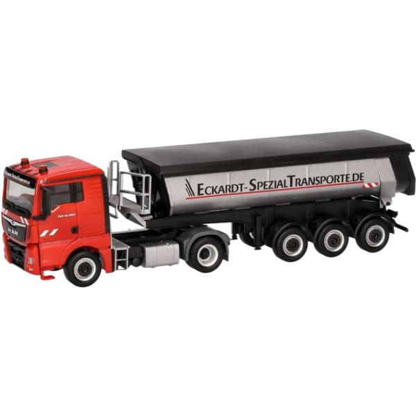 Eckhardt Spezialtransporte MAN TGX GX XL Euro 6c サーモマルチセミトレーラー トレーラー / Herpa 1/87 建設機械模型 工事車両