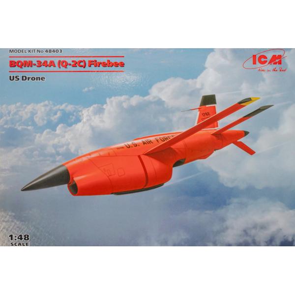 Q2C BQM34A Firebee US Drone 2 drones and pylonsアメリカ軍無人機ファイアビー組み立てプラモキット模型 /ICMアイシーエム 1/48