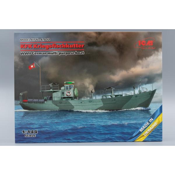 KFK Kriegsfischkutter WWIIドイツ軍多目的艇 /ICM 1/144 組み立てプラモキット模型