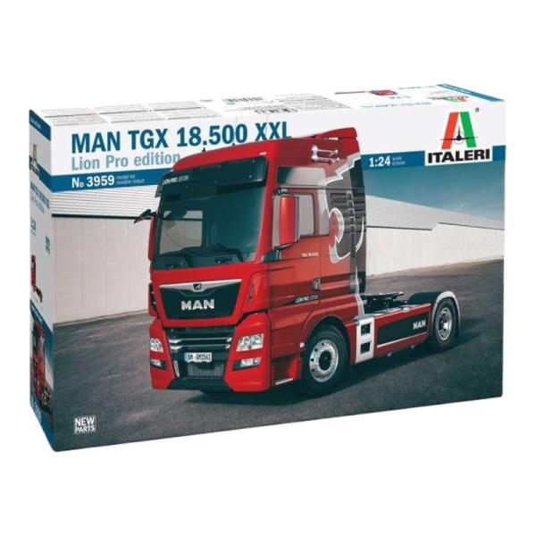 MAN TGX 18.500 XXL TRACTOR TRUCK LION PRO EDITION 2-ASSI 2020 //ITALERI 1/24模型モデルキット