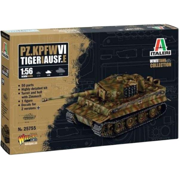 Pz.Kpfw. VI タイガー I Ausf. E / Italeri 1/56 プラモデルキット　模型