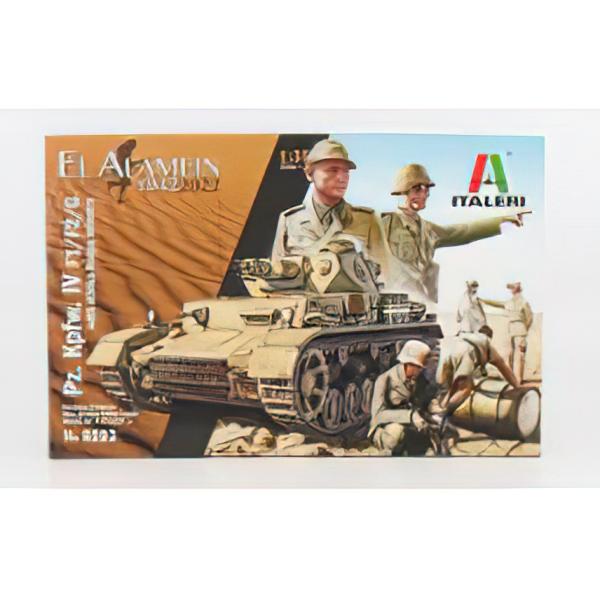 TANK PZ.KPFW. IV WITH AFRICAN KORPS INFANTRY MILITARY 1942 //ITALERI 1/35模型モデルキット