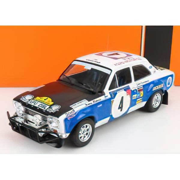 FORD ENGLAND - ESCORT MKI RS 1600 (night version) N 4 RALLY SAFARI 1973 H.MIKKOLA - J.DAVENPORT - WHITE BLUE BLACK /IXO ...
