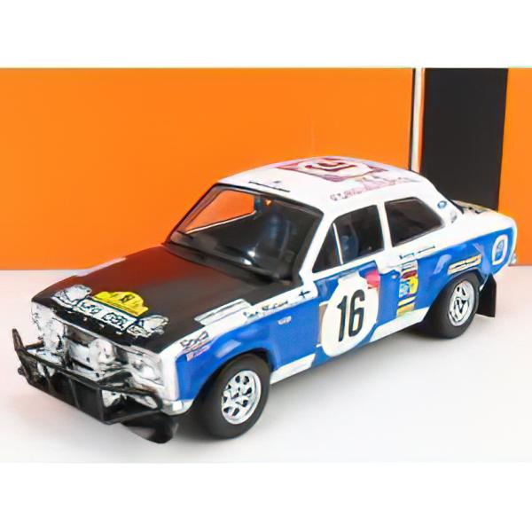 FORD ENGLAND - ESCORT MKI RS 1600 (night version) N 16 RALLY SAFARI 1973 T.MAKINEN - H.LIDDON - WHITE BLUE BLACK /IXO 1/...