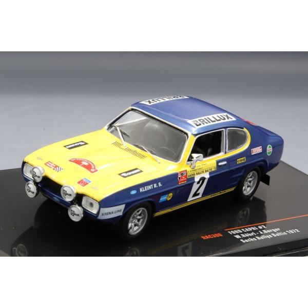 Ford Capri 2号車 ラリーバルト 1972 W.Rohrl J.Berger/ IXO 1/43 ミニカー