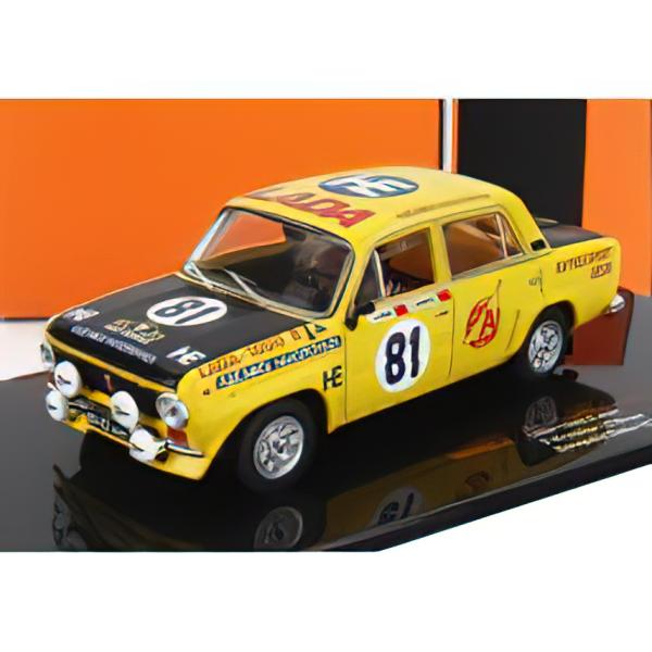 LADA FIAT - 1600R N 81 ALLY ACROPOLIS 1977 S.BRUNDZA - A.BRUM - YELLOW MATT BLACK /IXO 1/43 ミニカー