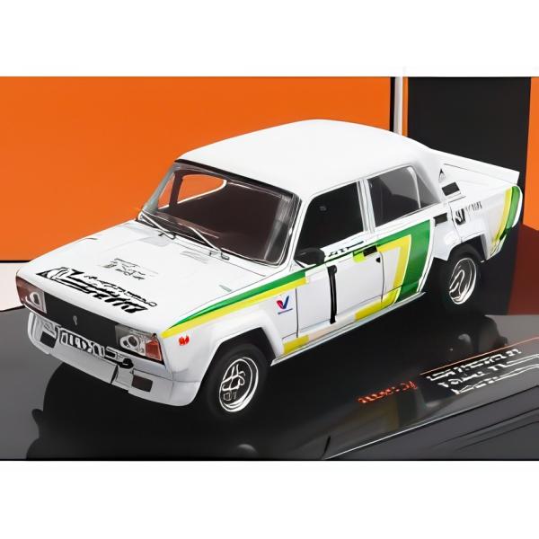 LADA FIAT 2105 VFTS N1 ラリーヴルタヴァ 1988 V.ブラフナ P.ショヴァネク ホワイトグリーンイエロー/ IXO 1/43 ミニカー