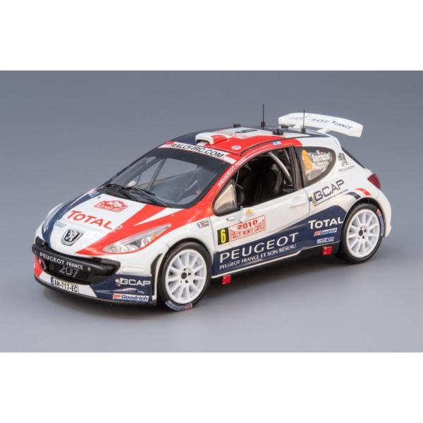 Peugeot 207 S2000 No.6 4th Rallye Monte Carlo 2010 S.Sarrazin J.J.Renucci/ IXO 1/43 ミニカー