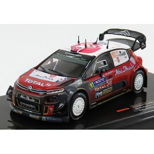 CITROEN - C3 WRC ABU DHABI N 10 RALLY FINLAND 2018 M.OSTBERG - T.ERIKSEN - RED GREY /IXO 1/43 ミニカー
