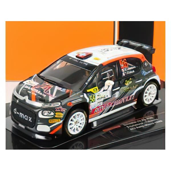 CITROEN - C3 R5 N 56 RALLY ACI MONZA 2020 S.LEFEBVRE - T.DUBOIS - GREY WHITE /IXO 1/43 ミニカー