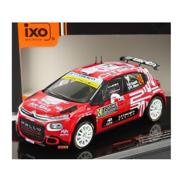 CITROEN - C3 RALLY2 N 24 RALLY MONTECARLO 2021 E.CAMILLI - F.X.BURESI - RED /IXO 1/43 ミニカー