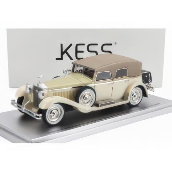 ISOTTA FRASCHINI - TIPO 8A SS CASTAGNA ch.1651 CABRIOLET CLOSED 1930 - 2 TONE BEIGE/Kess-Model 1/43ミニカー