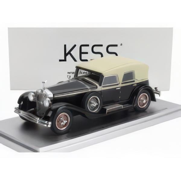 ISOTTA FRASCHINI - TIPO 8A SS CASTAGNA ch.1578 CABRIOLET CLOSED 1930 - BLACK BEIGE/Kess-Model 1/43ミニカー