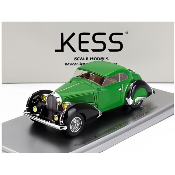 BUGATTI T57 LABOURDETTE VUTOTAL クーペ 1936 グリーン ブラック/ Kess-Model 1/43 ミニカー