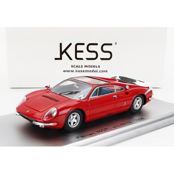 FERRARIフェラーリ 365P BERLINETTA SPECIALE - 3 SEATS - 3 POSTI - 1966 - RED /Kess-Model 1/43 ミニカー