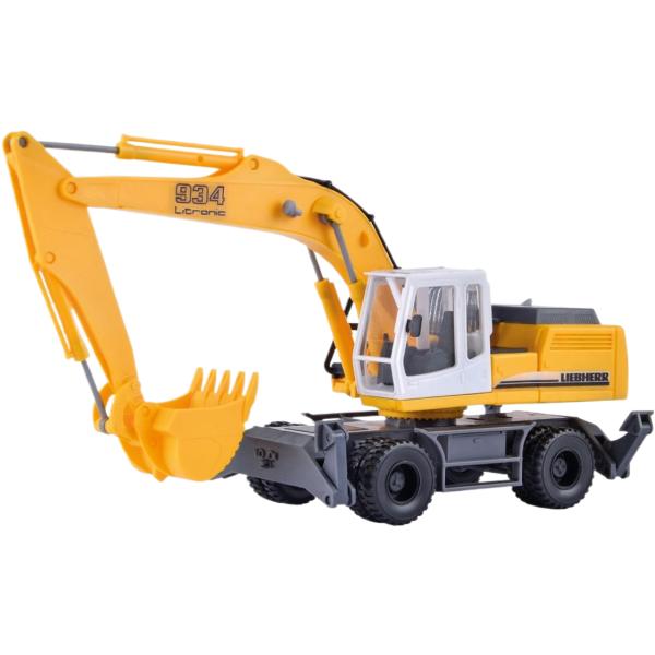 Liebherr 934 Litronic ホイールシャーシ ショベル / Kibri 1/87 建設機械模型 工事車両