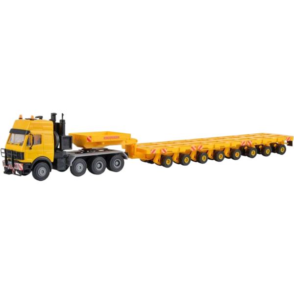 Mercedes Benz SK Scheuerle プラットフォーム低床 積載車 / Kibri 1/87 建設機械模型 工事車両