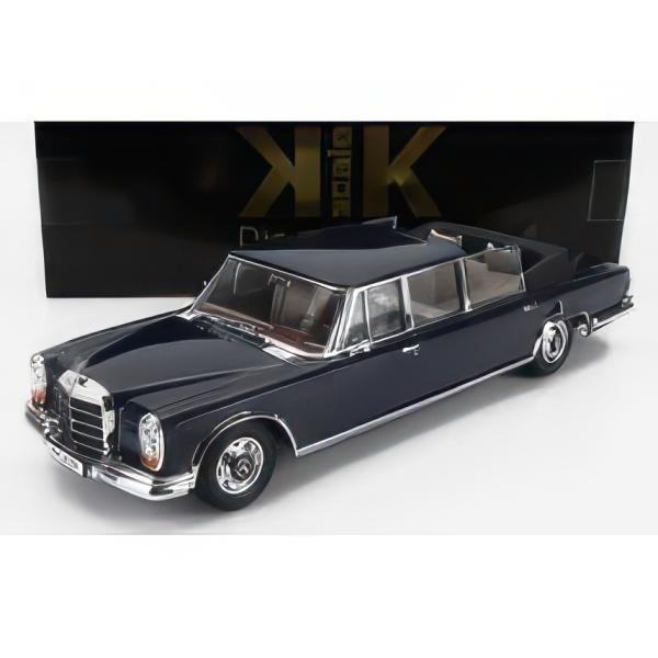 MERCEDES BENZ SCLASS 600 PULLMAN (W100) LANDAULET SEMICONVERTIBLE 1964 DARK BLUE/KK-SCALE 1/18ミニカー