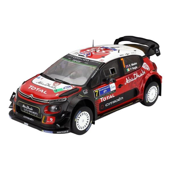 Citroenシトロエン C3 WRC #7 Winner ラリーメキシコ 2017 K.Meeke P.Nagle レッド ホワイト グレー ラリーカーコレクション / EDICOLA 1/18 ミニカー