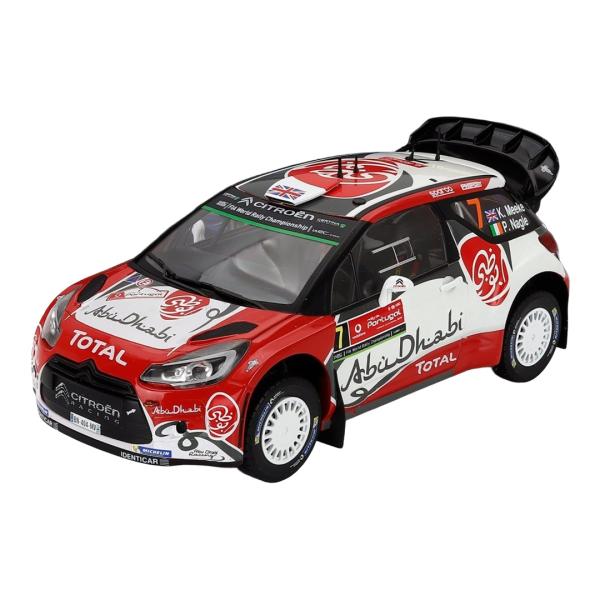 Citroenシトロエン DS3 WRC #7 優勝 ラリーポルトガル 2016 K.Meeke P.Nagle レッド ホワイト / EDICOLA 1/18 ミニカー