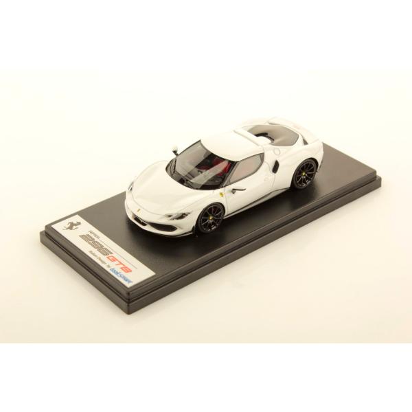 FERRARI - 296 GTB HYBRID 830HP V6 2021 - BIANCO CERVINO WHITE/LOOKSMART 1/43ミニカー