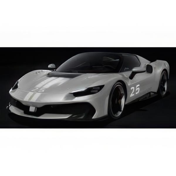 【予約】12月以降発売予定FERRARI 296 スペチアーレ A N 25 スパイダー オープン 2025 グリージョスクアーロ グレー ホワイト/ LOOKSMART 1/43 ミニカー