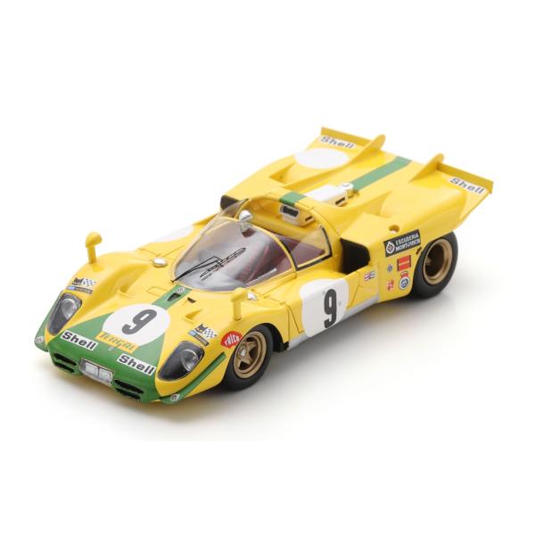 【予約】2026年以降発売予定フェラーリ 512S 5.0L V12 #9 ル・マン24時間 1970 J.ジュンカデラ イエロー/グリーン / LOOKSMART 1/43 ミニカー