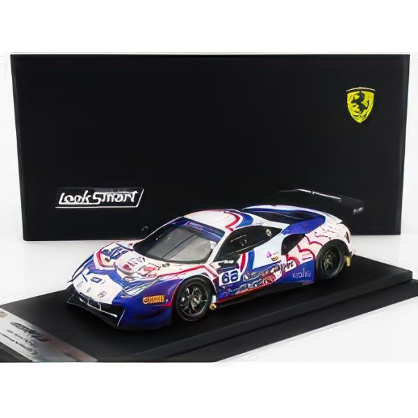 FERRARI 488 GT3 EVO 3.9L ターボ V8 チャイニーズ・タイペイチーム 68号車 2022年FIAモータースポーツゲームズ GTスプリントカップ ポール・リカール ドライバー:エヴァン・チェン ホワイト/ブルー/LOO...