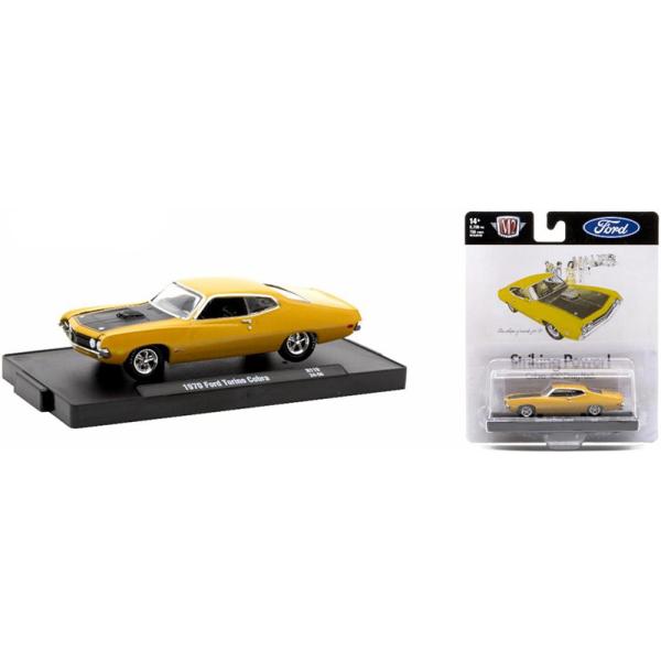 Fordフォード Torinoトリノ Cobra 1970 イエロー マッスルカー 模型 モデル / M2MACHINES 1/64 ミニカー 模型