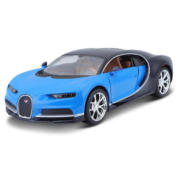 Bugattiブガッティ Chironシロン ツートンブルー スーパーカー 模型 モデル / MAISTO 1/24 ミニカー 模型