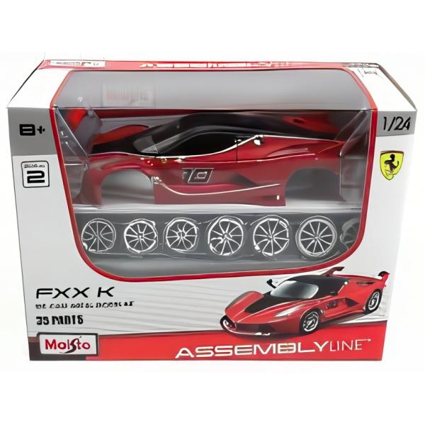 FERRARI FXX-K No10 ABU DHABI 2014 レッドシルバーグレーメタリック/ MAISTO 1/24 モデルキット模型