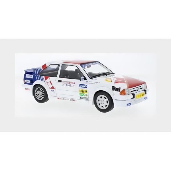 Ford England Escort Mkiii Rs ターボ #35 ラリー Hunsruck 1985 ホワイト レッド ブルー 18422/ MCG 1/18 ミニカー